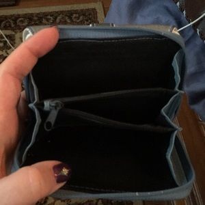 Fossil | Bags | Fossil Blue Wallet | Poshmark